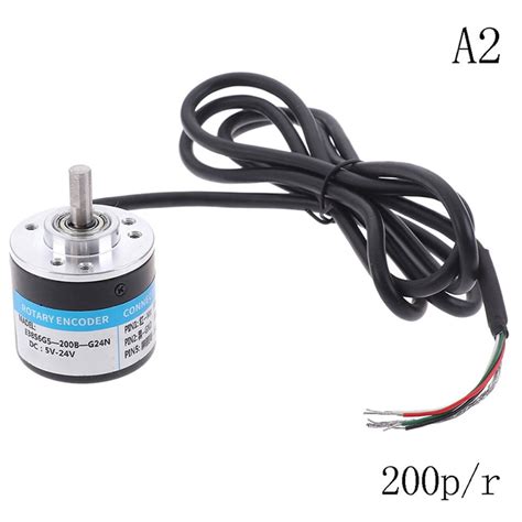 Mosiee Dc5 24v Incremental Optical Rotary Encoder Solid Shaft 3‑phase