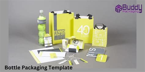 Bottle Packaging Template Cell Island