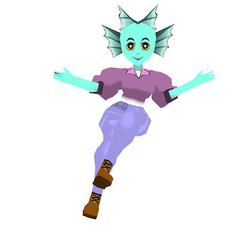 Fish Girl Model I Worked On A While Ago Haha By Jambsebob On Newgrounds