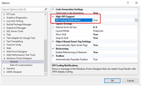 Disable Dpi Awareness For Scaling In Forms Visual Studio Windows