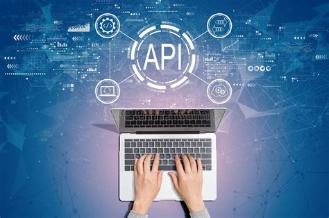Api Application Programming Interface Concept With Person Using