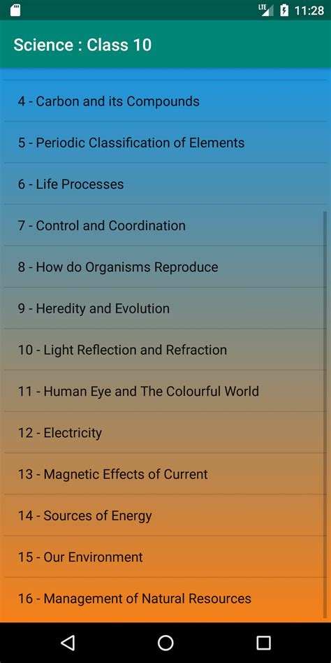 Android 용 Science Text Book Class 10 다운로드 Android 용 Science Text Book Class 10 다운로드