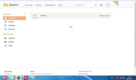 seafile not sysnchronising web interface inaccessible seafile server