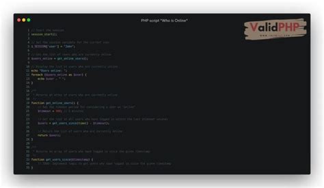 A Who Is Online Script Is A Php Script That Allows You To See Who Is