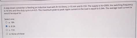 Solved A Boost Regulator Has An Input Voltage Vs 6 V And An