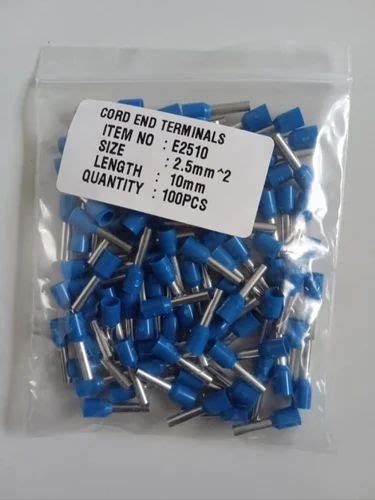 Copper Ferrule Lug Blue E2508 Size 2 5 Sq Mm At ₹ 40 Pack In Sangli