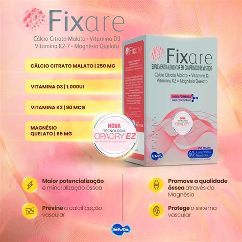 Fixare 60 Comprimidos Revestidos Extrafarma