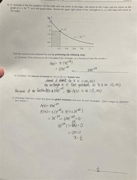 4 A Rectangle In The First Quadrant Can Be Made With
