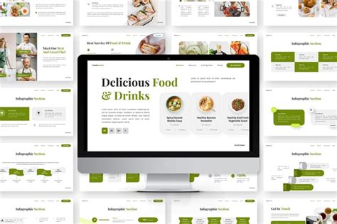Food And Drink Menu Powerpoint Templates Incl Culinary And Drink Envato