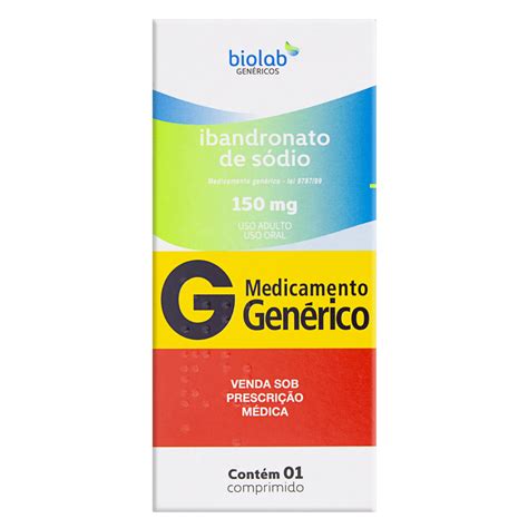 Ibandronato De SÓdio 150mg Biolab Caixa 1 Comprimido Gtineanupc