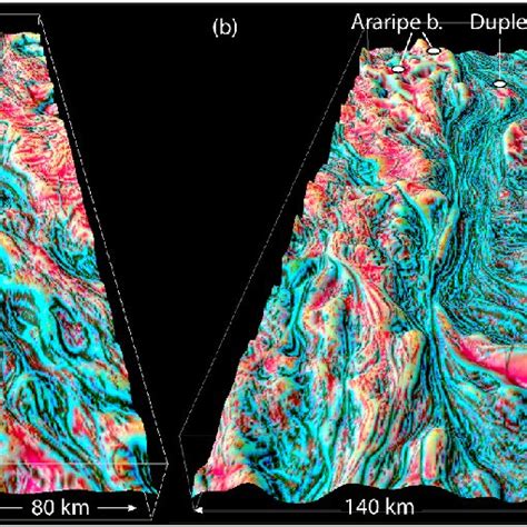 3d Perspective View Of The Ternary Magnetic Anomaly Pattern Fig 3f