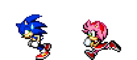 Amy Chasing Sonic  By Foxeygamer87sonic On Deviantart