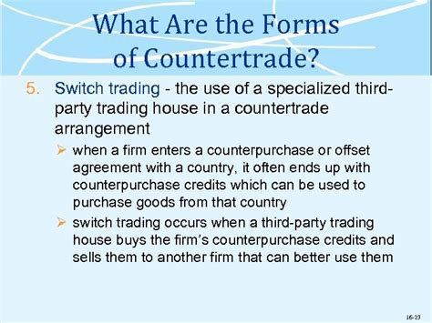 Chapter 16 Exporting Importing And Countertrade Why
