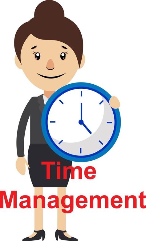 Woman With Clock Illustration Vector On White Background Vector Art At Vecteezy