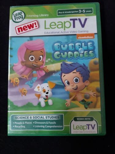 Leapfrog Nickelodeon Bubble Guppies Active Video Game Leaptv 2014 Brand