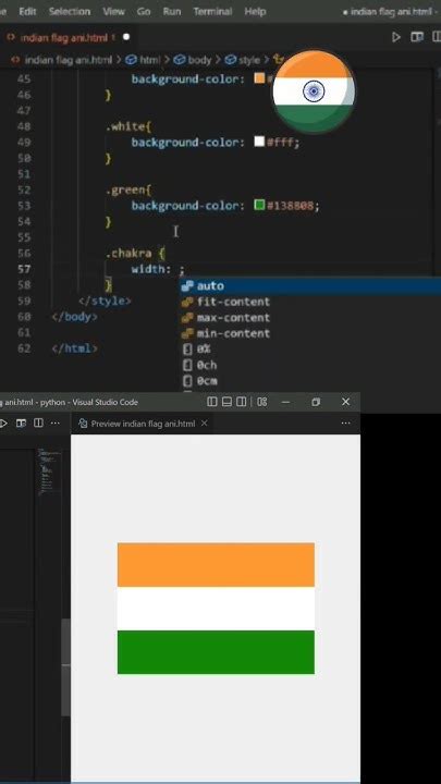 Create India Flag Using Html Css Viral Trending Webdeveloper Html Css Webproject India