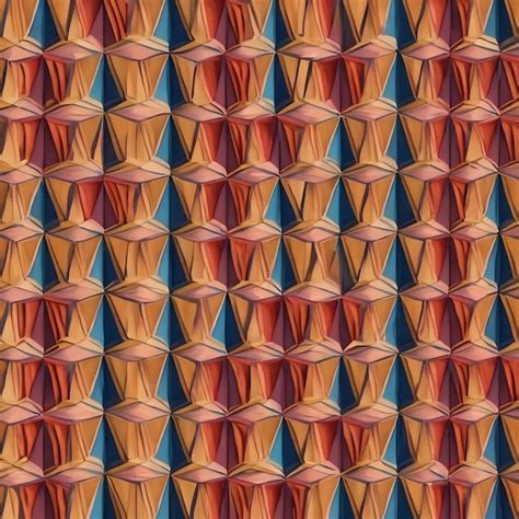 Premium Photo Seamless Repeatable Abstract Geometric Pattern Fabric
