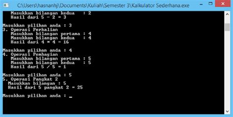 MEMBUAT KALKULATOR SEDERHANA FULL LENGKAP DENGAN DEV C Paduankuliah