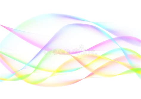 Abstract Colorful Waves Flowing On White Background Stock Illustration Illustration Of Feather