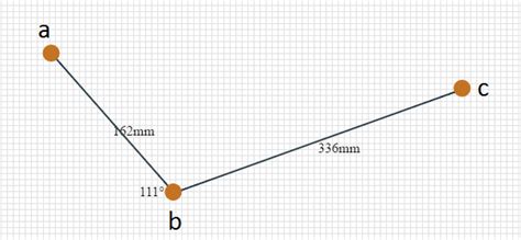Javascript How To Find Third Point With Given Angle And Distance