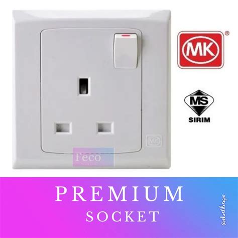 SIRIM 13A Single Switch Socket Outlet 13A Switch Electric One Gang Electric Socket 13A Socket