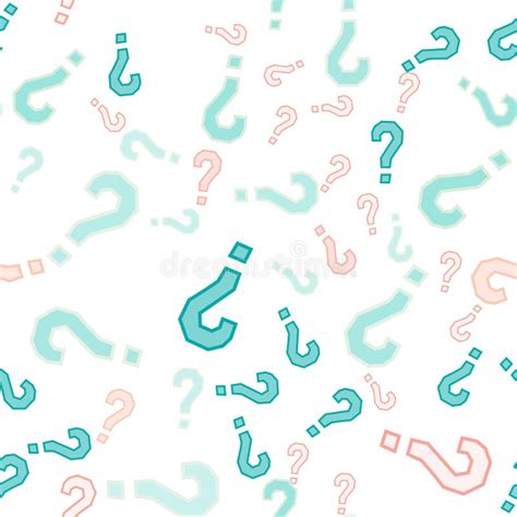 Quiz Seamless Pattern Question Marks Doubt Faq Stock Vector Illustration Of Mark Query