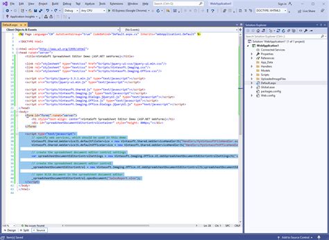 add web spreadsheet document editor to an asp webforms application