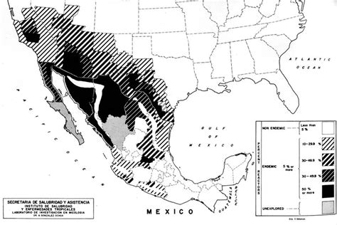 Map With Distribution Of Coccidioides In North America Black Areas Download Scientific Diagram