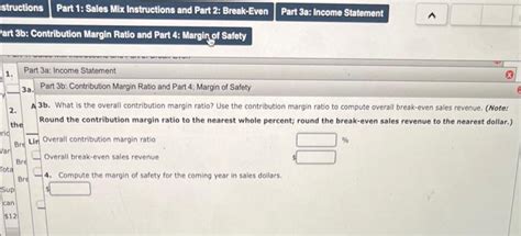 Solved Multiple Product Break Even Break Even Sales Revenue