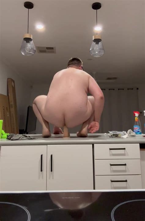 Fucking My Boy Butt On My Kitchen Bench