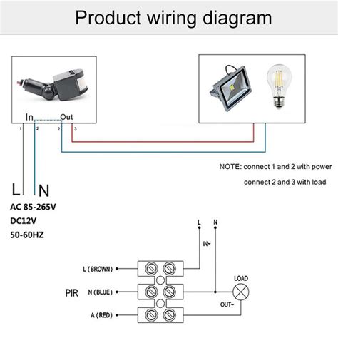 Pir Motion Sensor Wiring Instructions Wiring Diagram