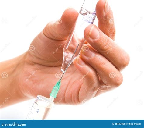 Introduction Of Intravenous Injection Stock Image