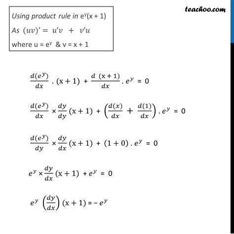 ex 5 7 16 if e y x 1 1 show that y y 2 teachoo