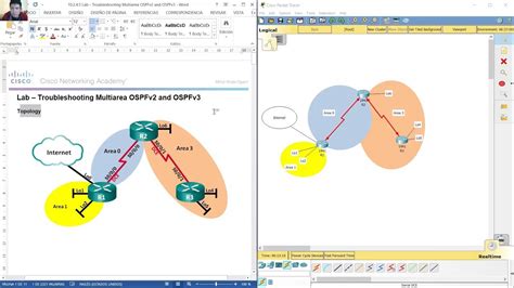 10 2 4 5 lab troubleshooting multiarea ospfv2 and ospfv3 youtube