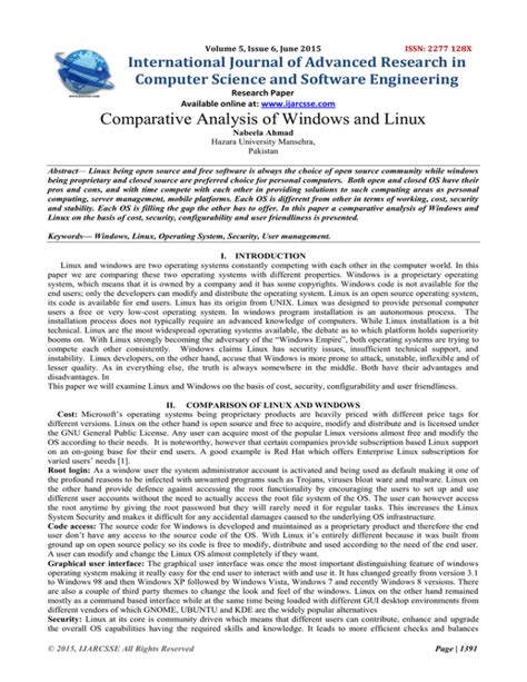 Windows Vs Linux A Comparative Analysis