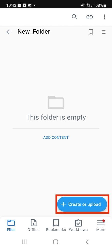 Project Folder Creation And Settings In The Mobile Apps Egnyte