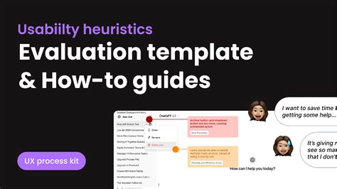 🧰 UX Heuristics evaluation template & How-to guides | Figma