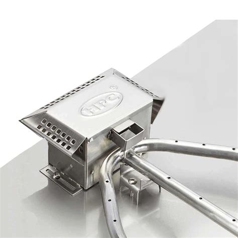 Hpc Fire Fppk Push Button Flame Sensing Fire Pit Kit Rectangular Bowl