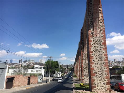 Querétaro Aqueduct In Santiago De Querétaro