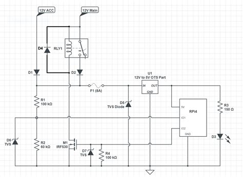 feedback on safe shutdown circuit for a rpi in an automotive