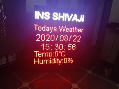 Yc Led Wall Mounted Wireless Temperature Humidity Data Display At Rs