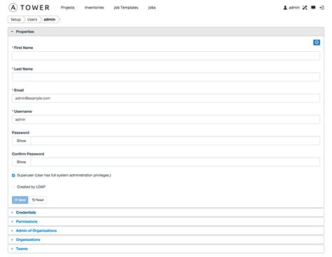 3 Exploring The Dashboard And Tower Interface — Ansible Tower User Guide