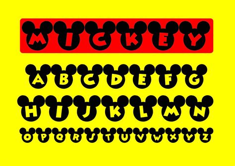Mickey Mouse Font Svgmickey Mouse Alphabet Svgmickey Mouse My Xxx Hot Girl