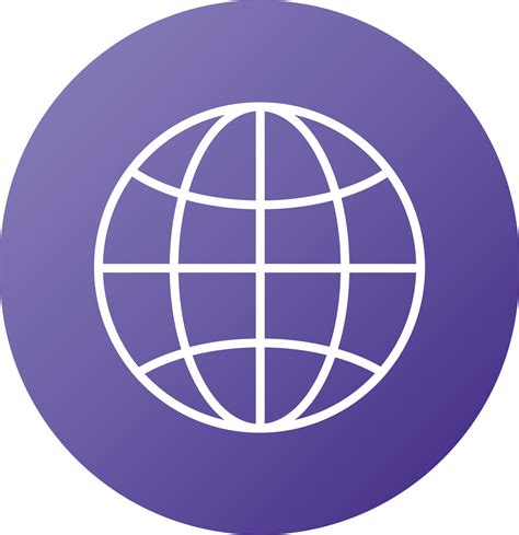 Globe Gradient Icon Button 10856767 Png