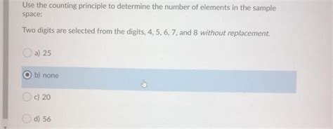 Solved Use The Counting Principle To Determine The Number Of