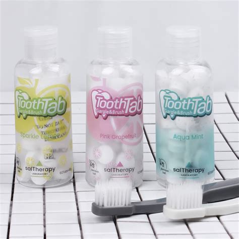 Saltherapy Chewable Portable Toothpaste Tablet Tooth Tabs Tradekorea