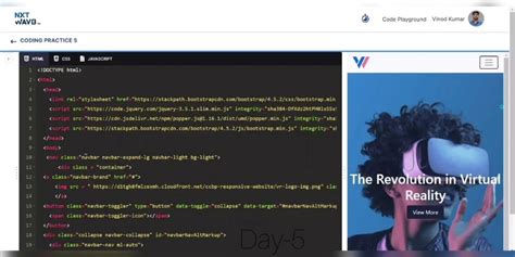 vinod kumar koppula on linkedin day5 30dayscode bootstrap html