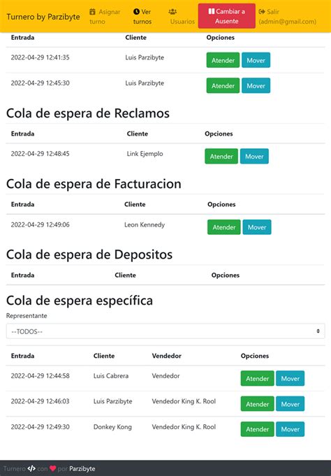 Sistema Turnero Con Colas Recepcionista Y Clientes Parzibyte S Blog