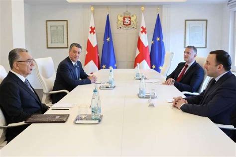 პრემიერ მინისტრი ირაკლი ღარიბაშვილი ბაქოს მერს შეხვდა Imedinews