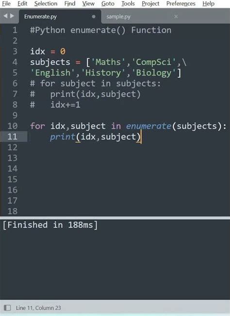 Python Enumerate Function Shorts Shortvideo Shortsvideo Short